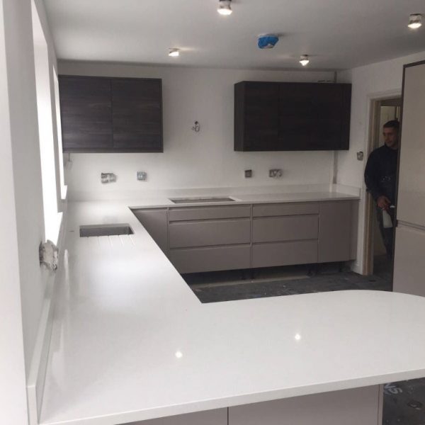 Urban Quartz Bianco Puro - Rock and Co Granite and Quartz Worktops
