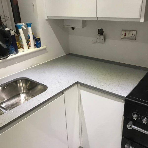 Grigio Chiaro Stella Quartz Worktops - Rock and Co Granite and Quartz ...
