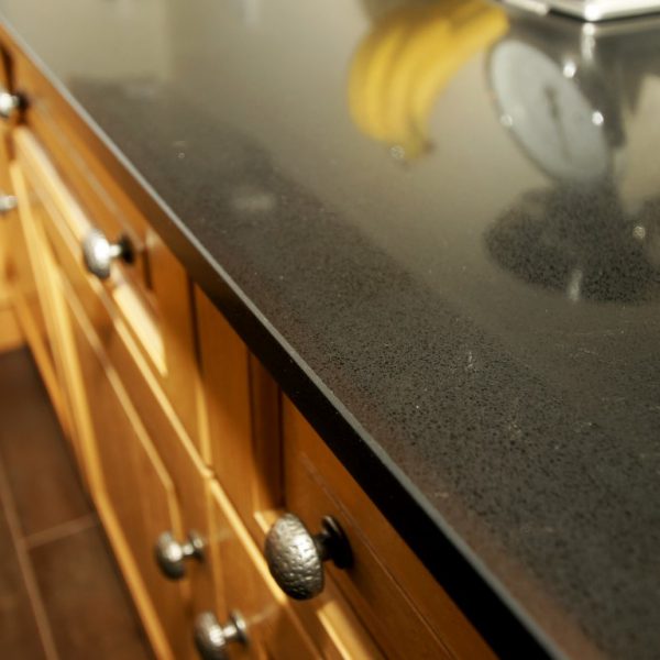 Jet Black Quartz - Cambridgeshire - Rock and Co Granite and Quartz Worktops